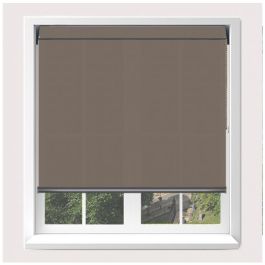 Open Cassette 70 Splash Havana Roller Blind With Anthracite Cassette