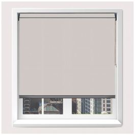 Open Cassette 40mm Splash Dove Roller Blind With Anthracite Cassette