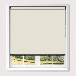 Open Cassette 40mm Splash Paper Roller Blind With Black Cassette