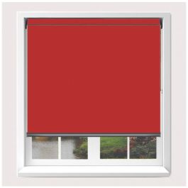 Open Cassette 40mm Splash Scarlett Roller Blind With Anthracite Cassette