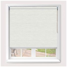 Open Cassette 40mm Venga Ecru Roller Blind With Chrome Cassette