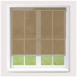 Open Cassette 40mm Voile Papaya Roller Blind With Satin Cassette