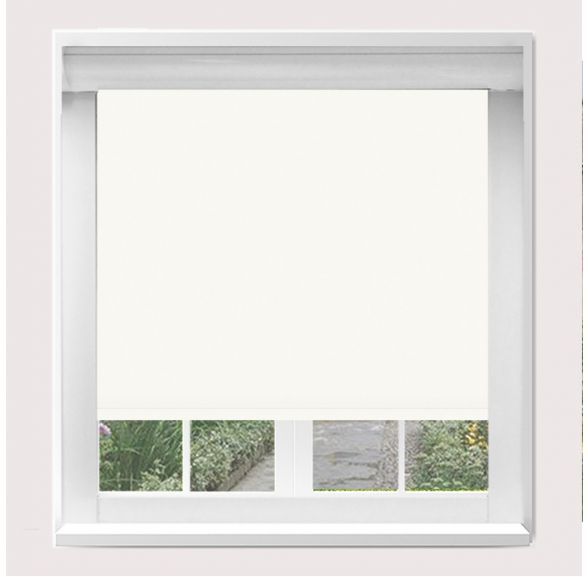 Banlight Duo Fr Bright White Blockout Roller Blind