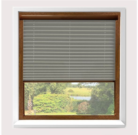 Intu Argan Asc Moon Pleated Blind With Brown Cassette