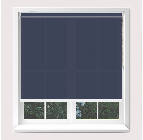 Open Cassette 40mm Splash Indigo Roller Blind