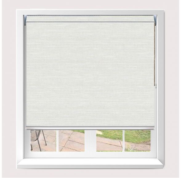 Open Cassette 40mm Venga Ecru Roller Blind With Chrome Cassette