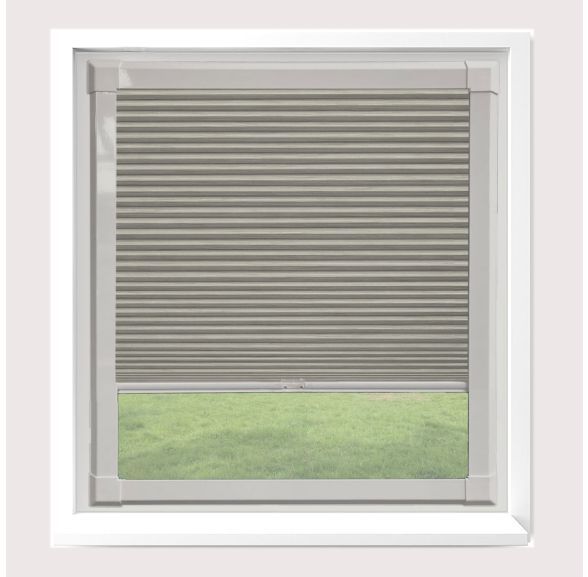 Hive Silkweave Hills Perfect Fit Pleated Blind With Anodised Silver Frame